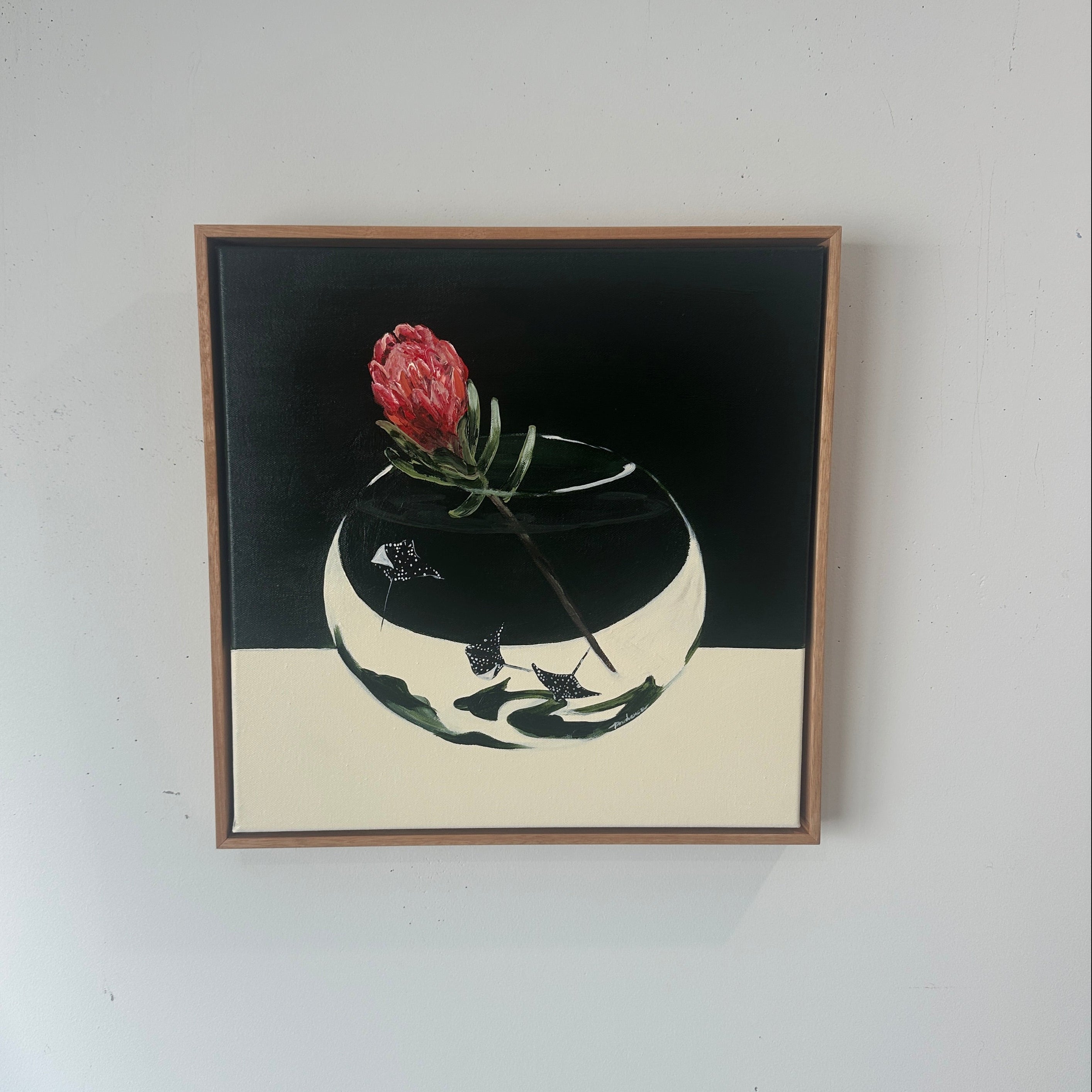 Land Meet Sea (Protea and Spotted Rays) – Prudence Coburn